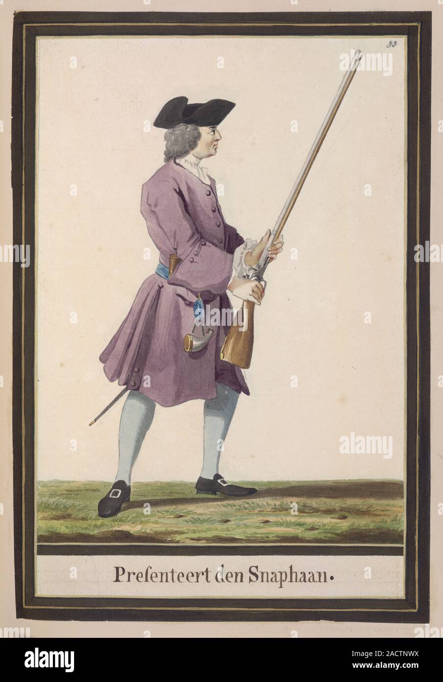 Soldier with musket, Image taken from Drawings of Dutch Military ...