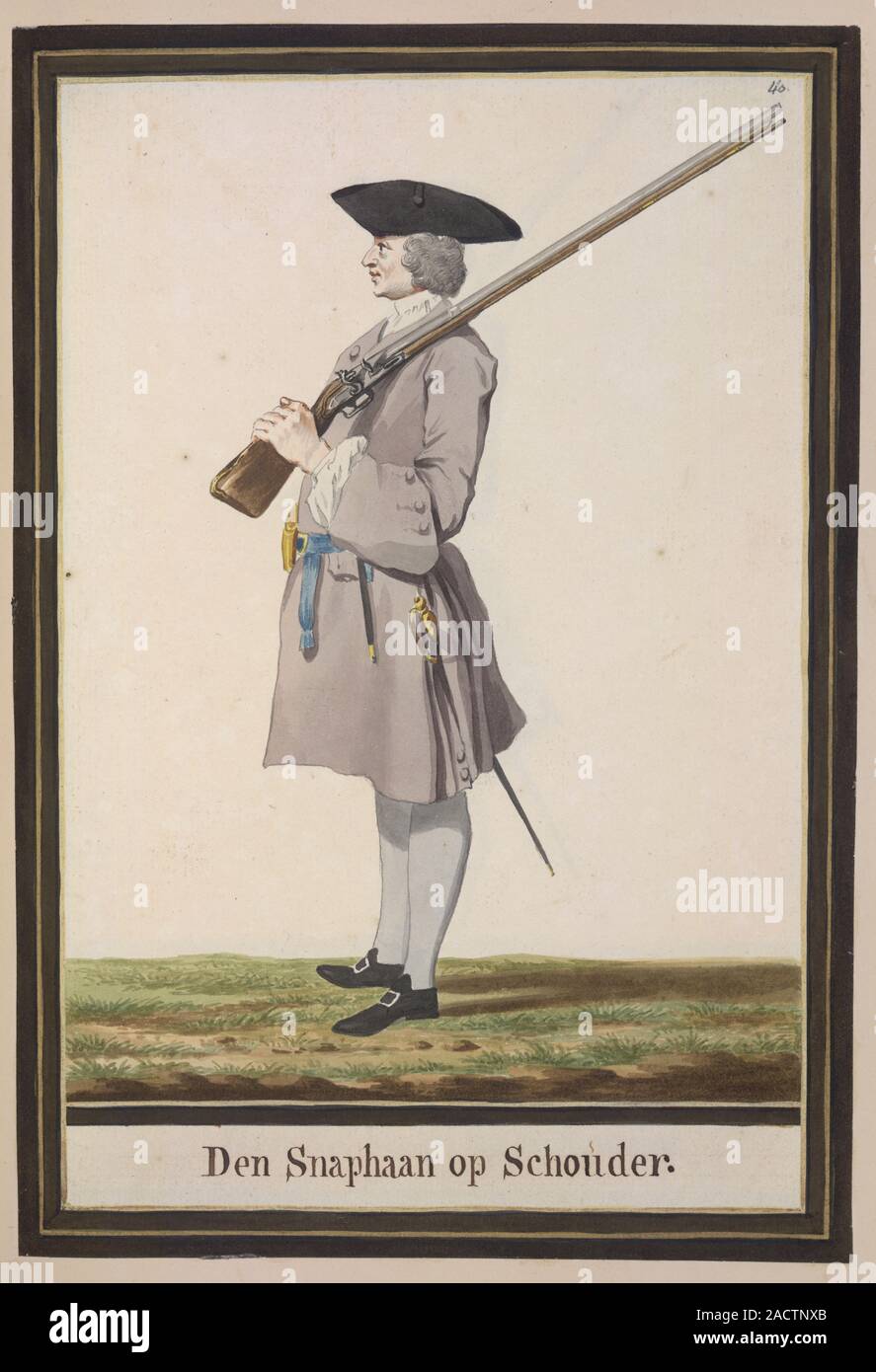 Soldier with musket, Image taken from Drawings of Dutch Military ...