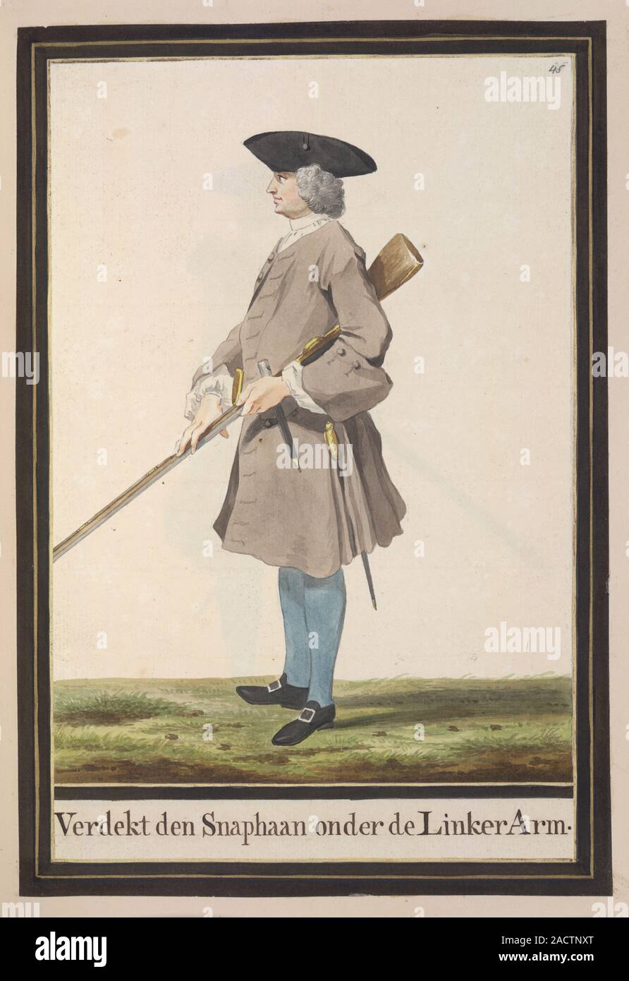 Soldier with musket, Image taken from Drawings of Dutch Military ...