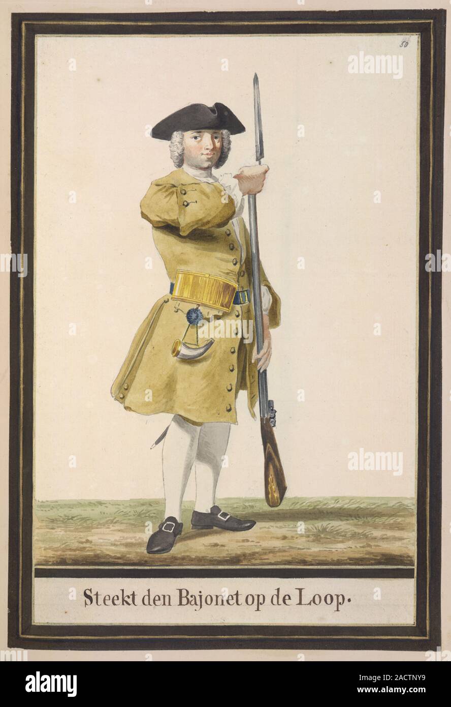Soldier with musket, Image taken from Drawings of Dutch Military ...