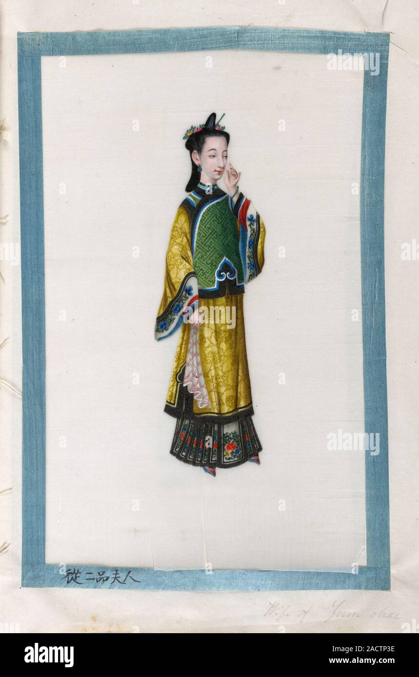 Portrait of the Wife of Yum Chai, Portraits of the officials of the ...