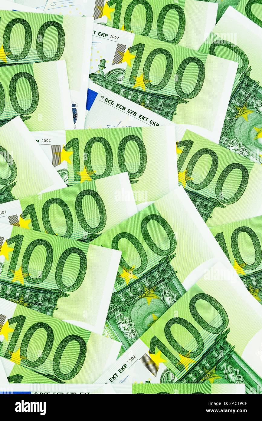 One hundred euro banknotes Stock Photo - Alamy