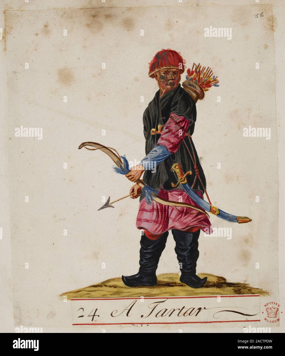 A illustration of a Tartar Stock Photo - Alamy