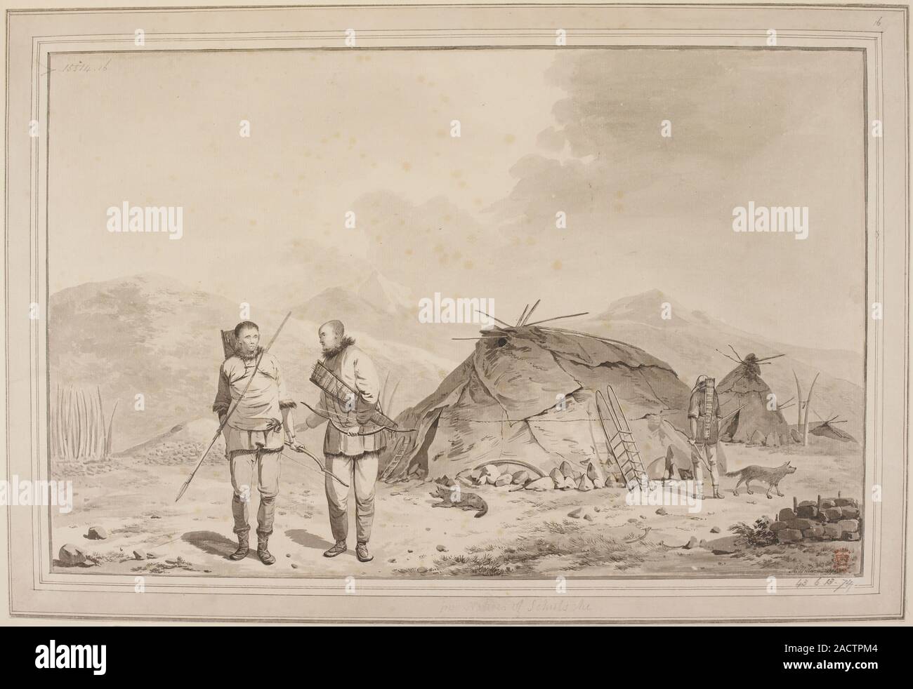 Drawings made on the third voyage of Captain Cook in the South Seas in ...