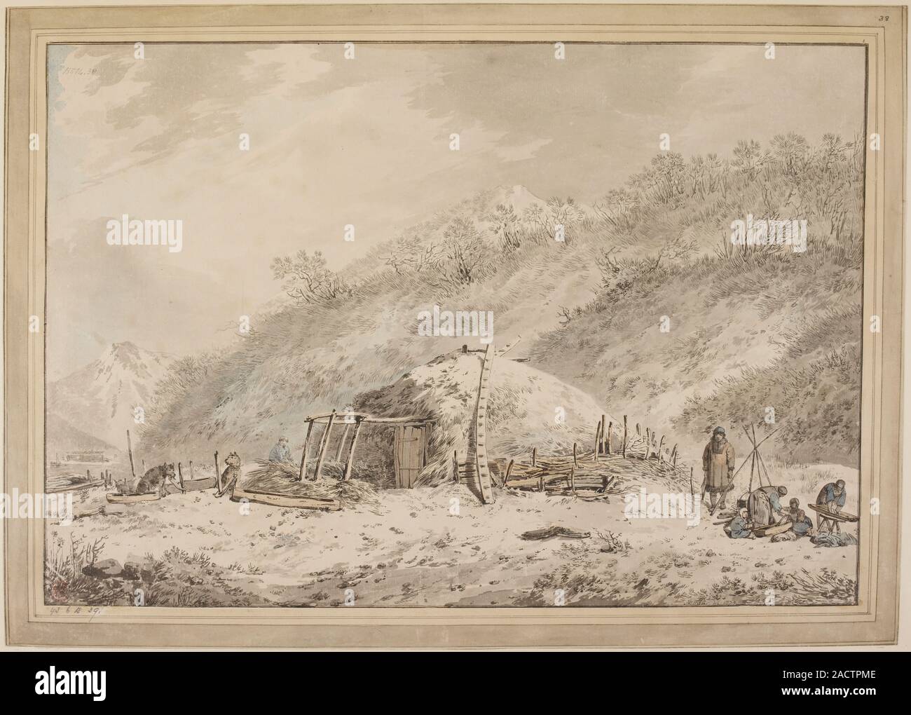 Drawings made on the third voyage of Captain Cook in the South Seas in ...