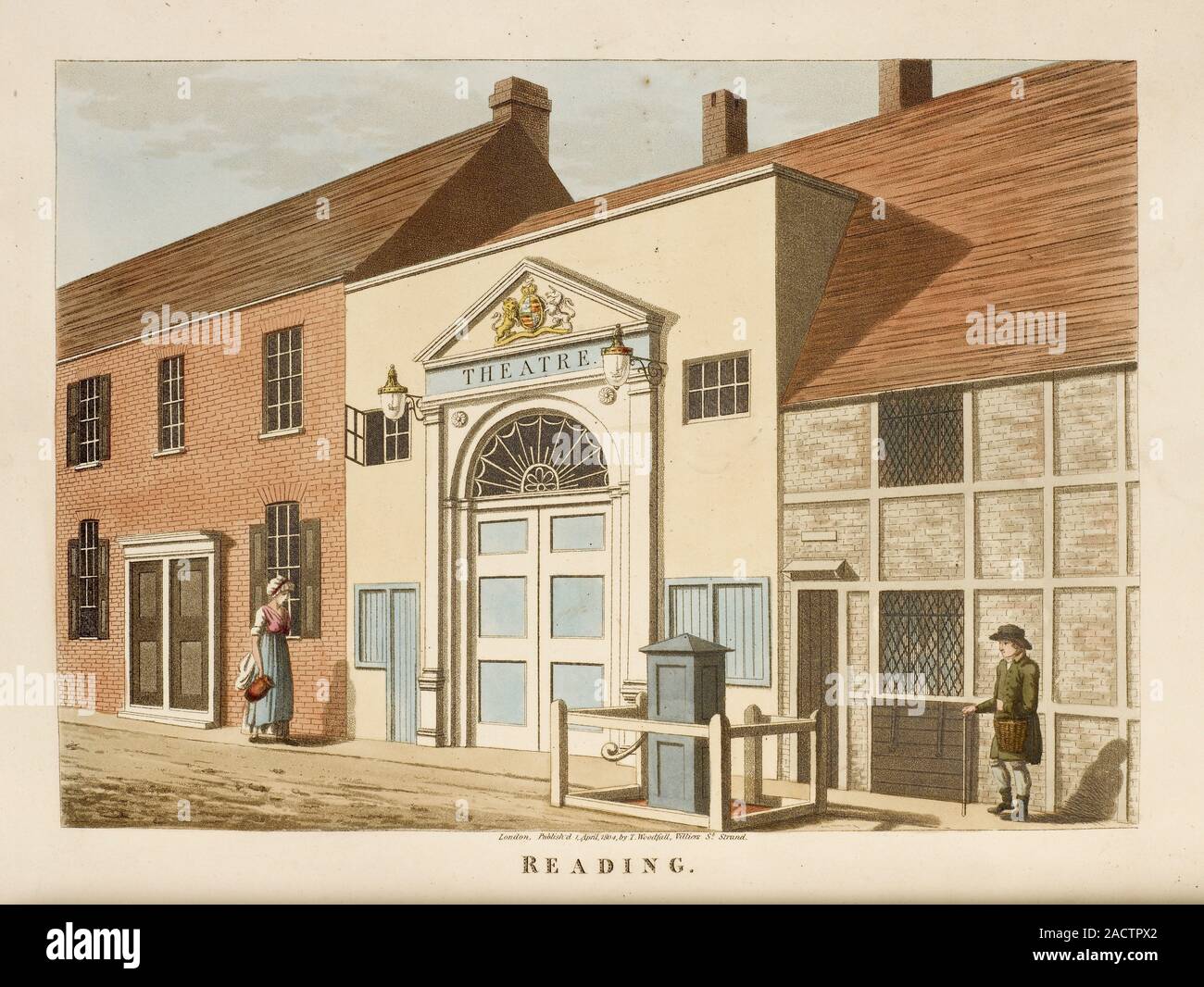 Reading Theatre, Image from The Theatric Tourist; being a genuine ...