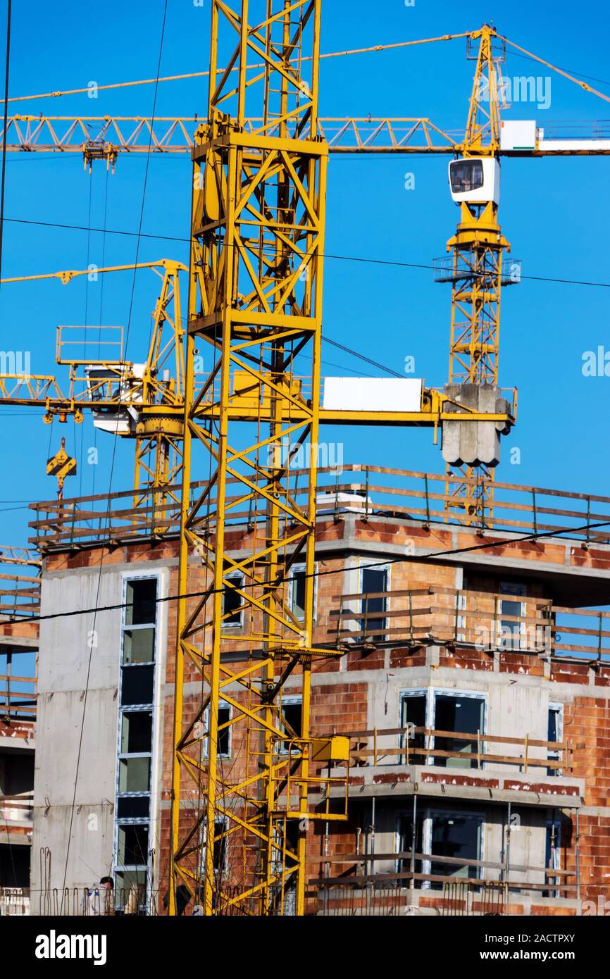 Construction of a residential building Stock Photo - Alamy