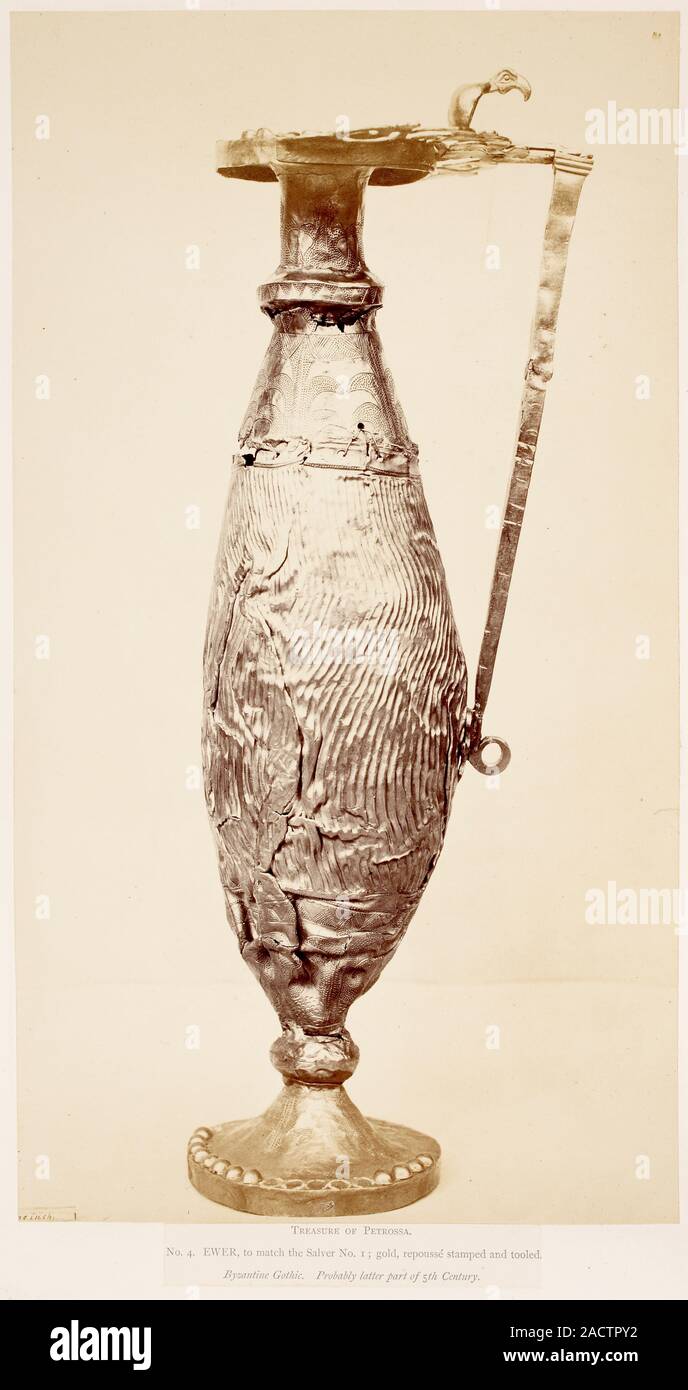 Photograph of urn. An archaeological treasure. From finds by Goldsmith ...