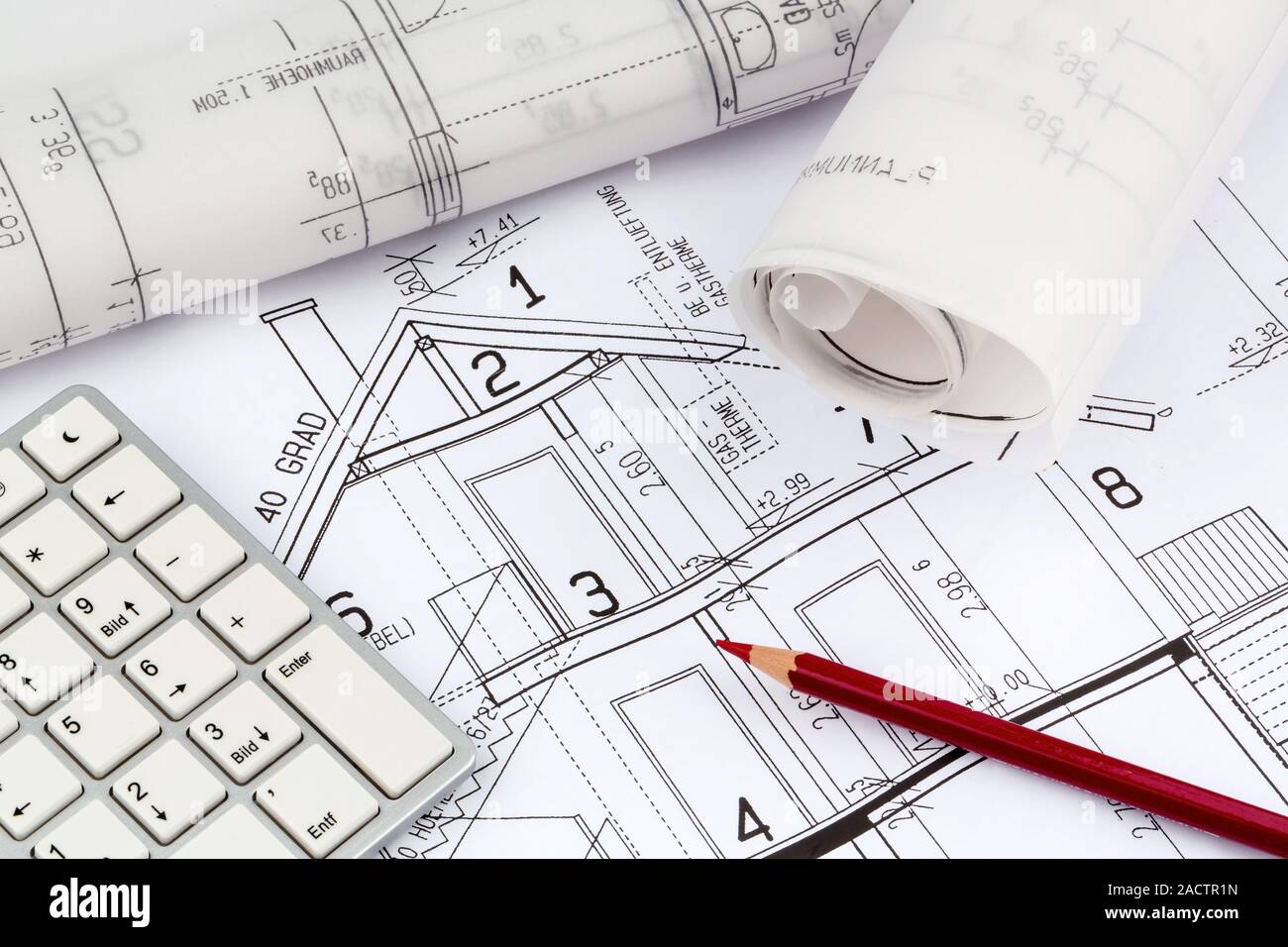 Building plan for a house Stock Photo - Alamy