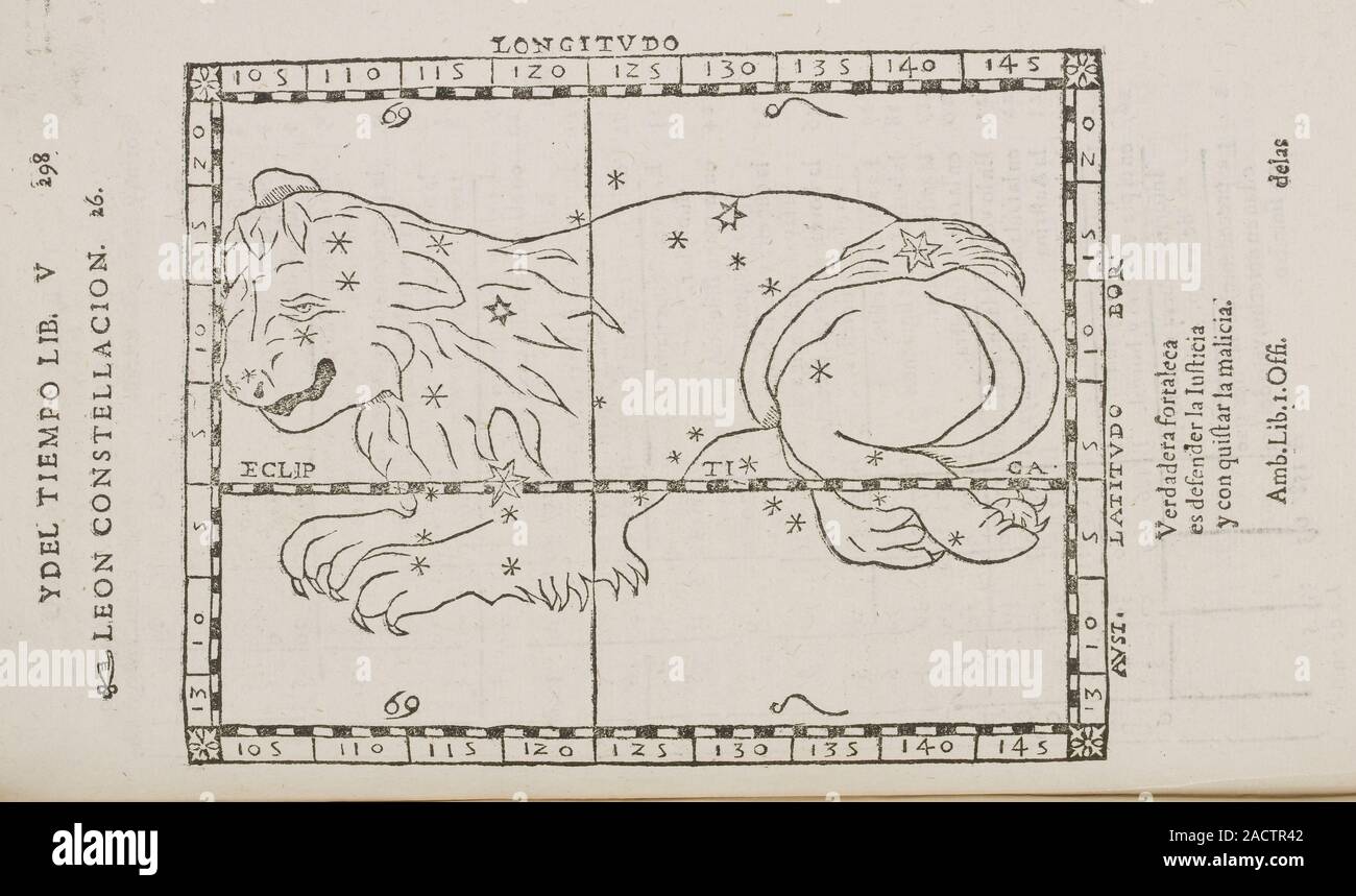 Star constellations and heavenly bodies. Leo or Leon the lion, Perez ...