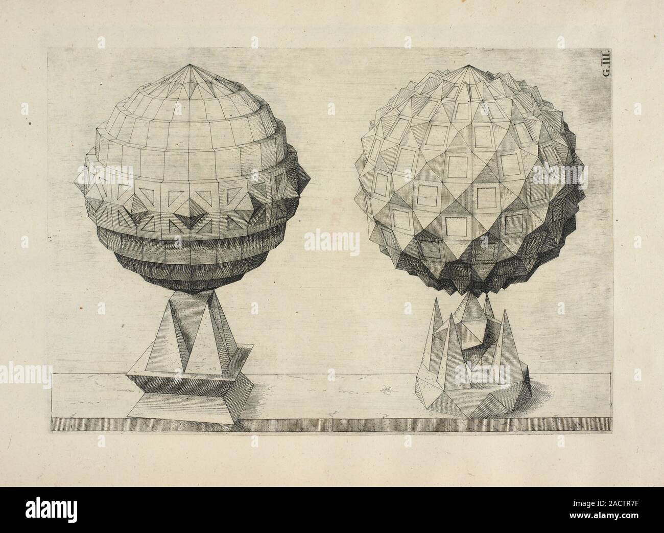 Illustration of sculpture. Pattern book, with objects and classical ...