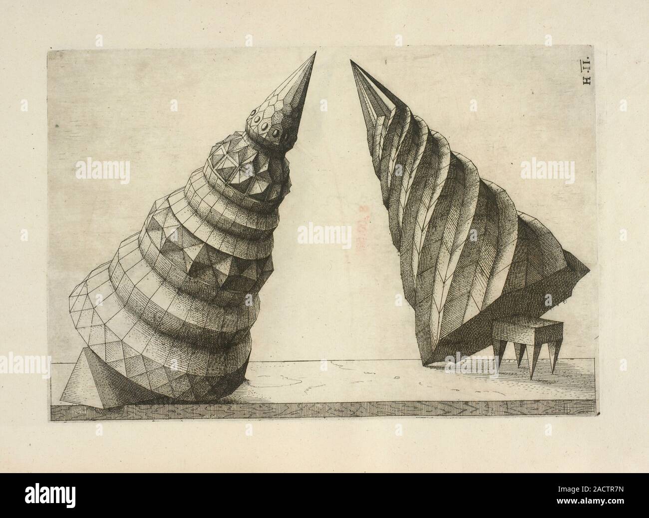 Illustration of sculpture. Pattern book, with objects and classical ...