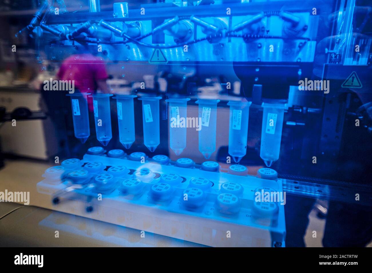 Genetic analysis of blood. Automated nucleic acid purification machine ...