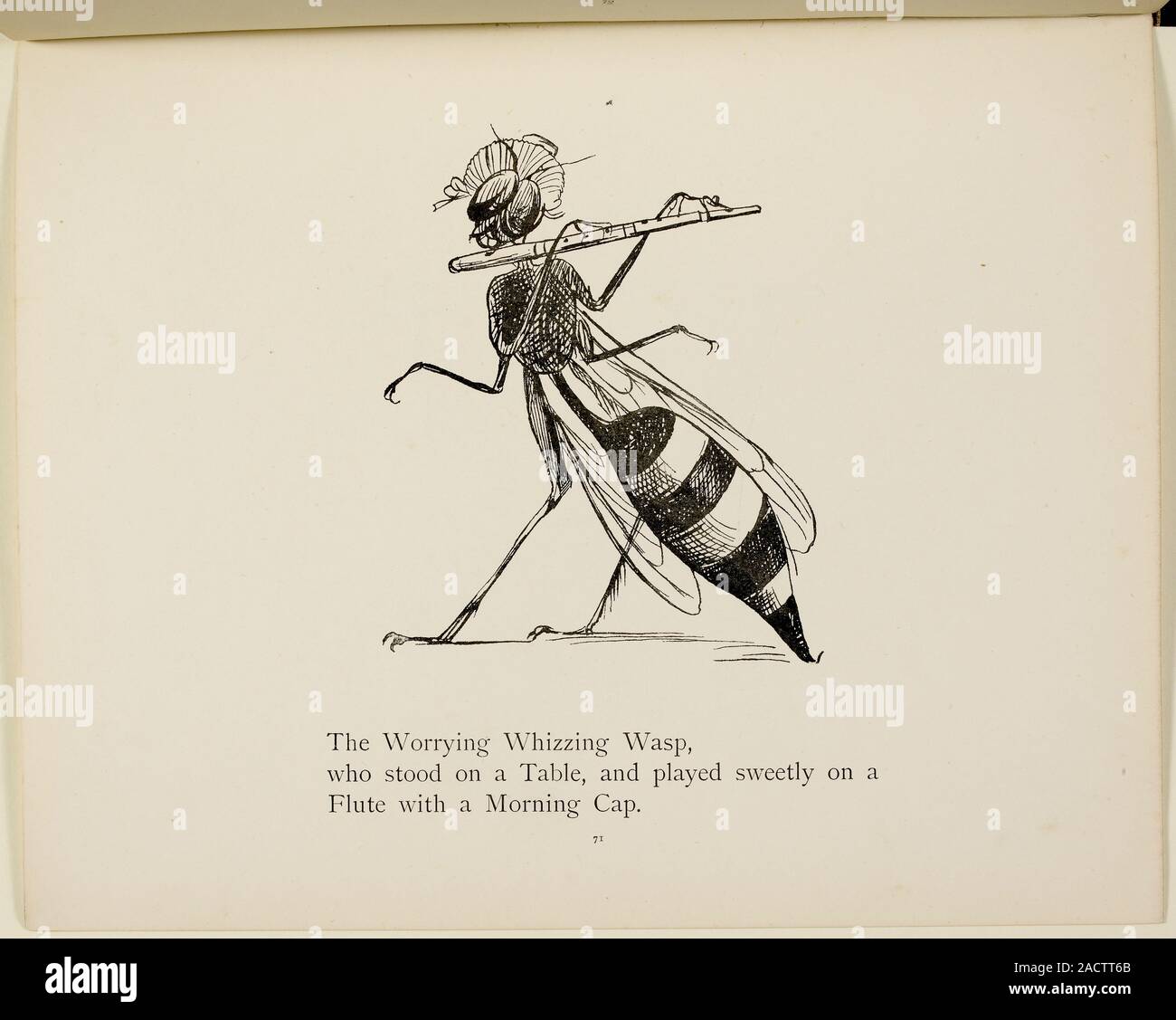 Wasp playing the flute From a collection of poems and songs by Edward ...