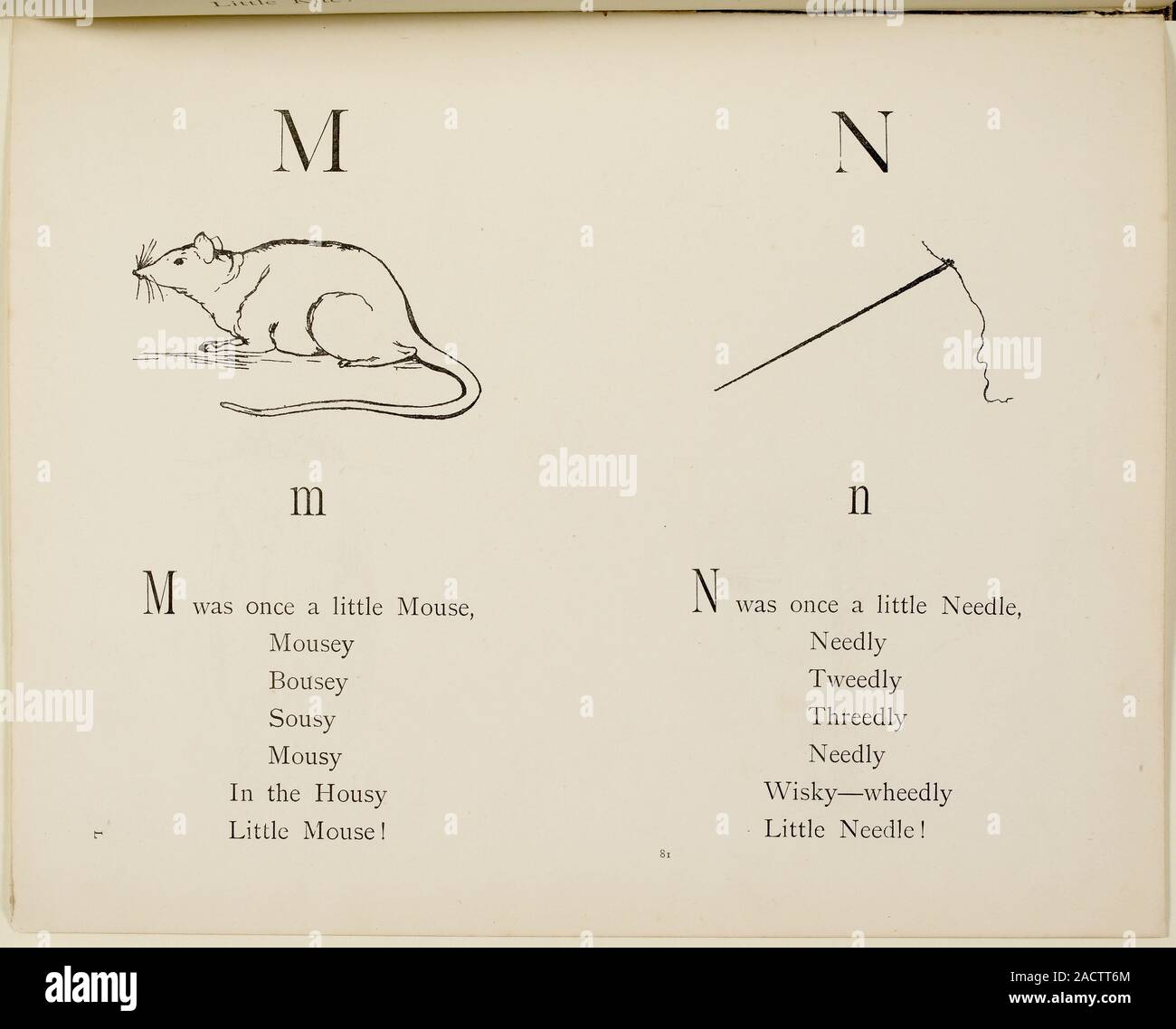 Mouse and needle Illustrations and verse from Nonsense Alphabets by ...