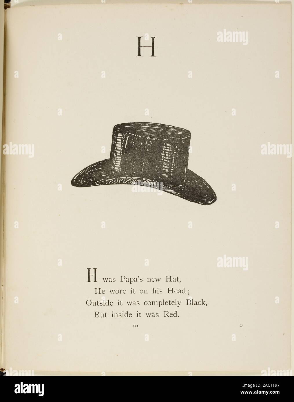 Hat Illustrations and verse from Nonsense Alphabets by Edward Lear ...