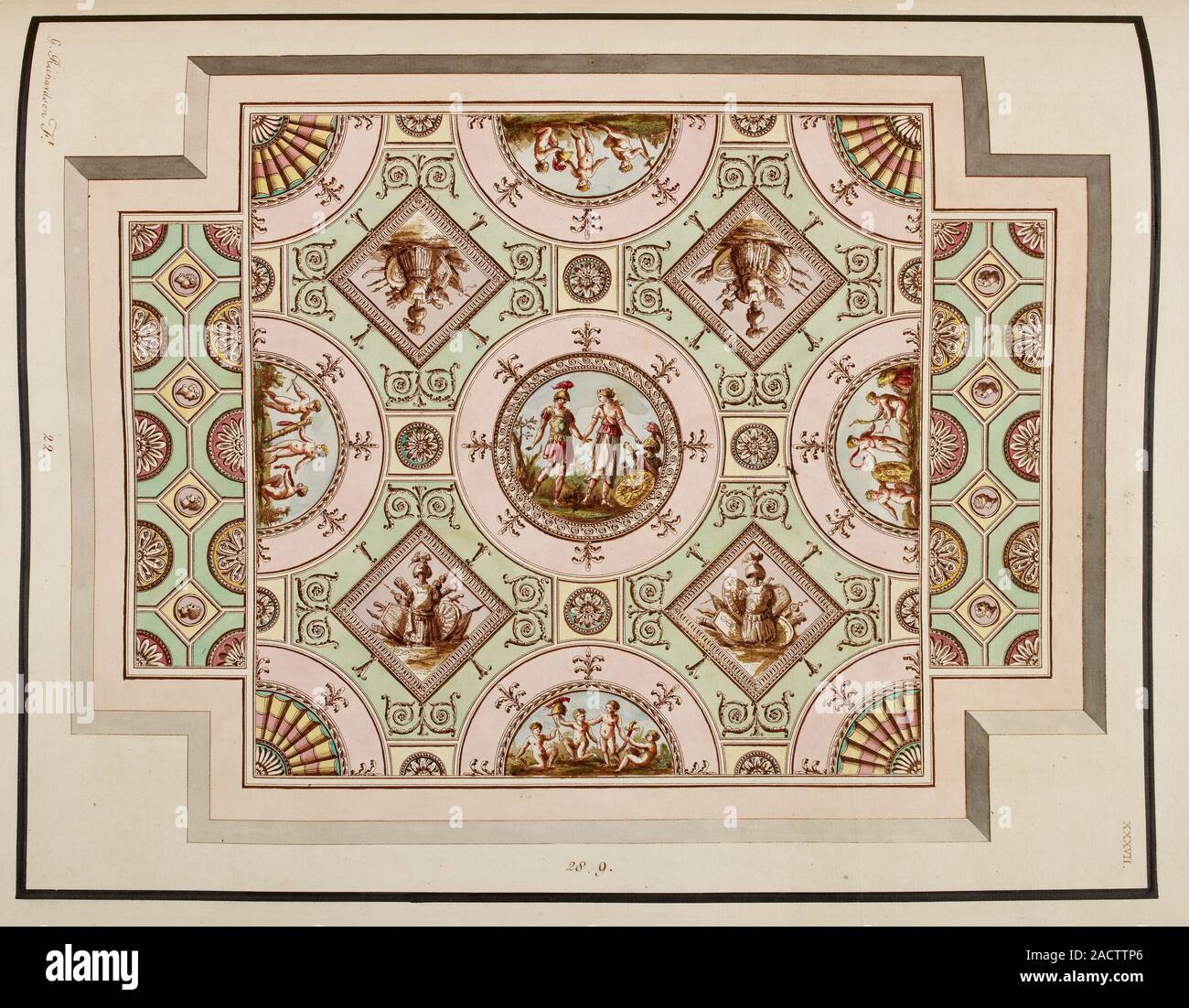 Ceilings composed in the style of the Antique Grotesque a series of ...