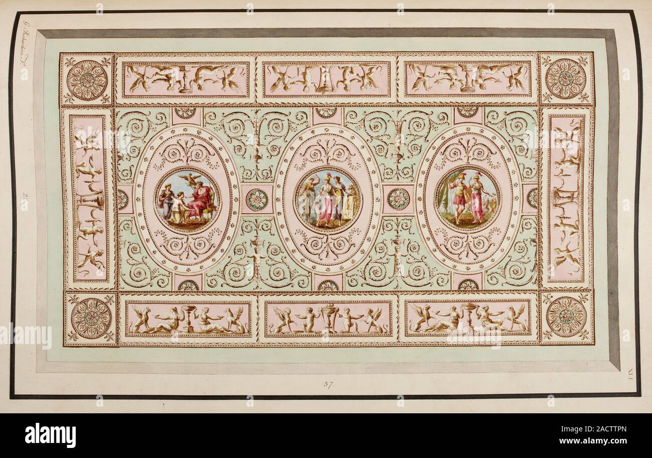 Ceilings composed in the style of the Antique Grotesque a series of ...