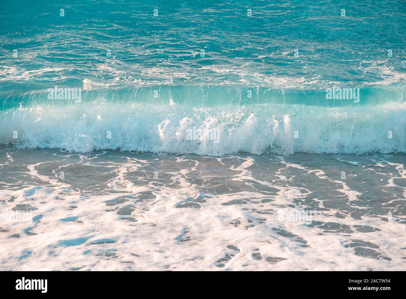 Beautiful Sea Splashing Wave on the Beach. Seascape. Nature Stock Photo ...