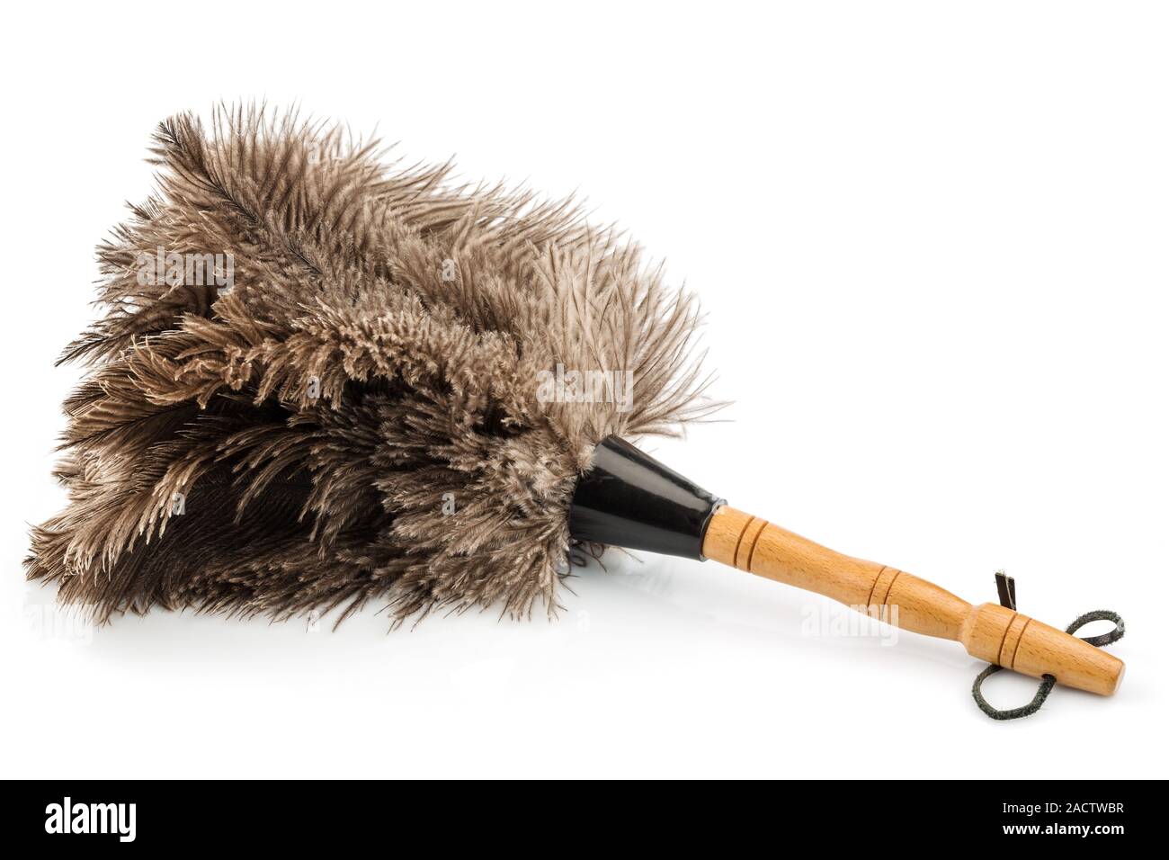 Duster on a white background Stock Photo - Alamy
