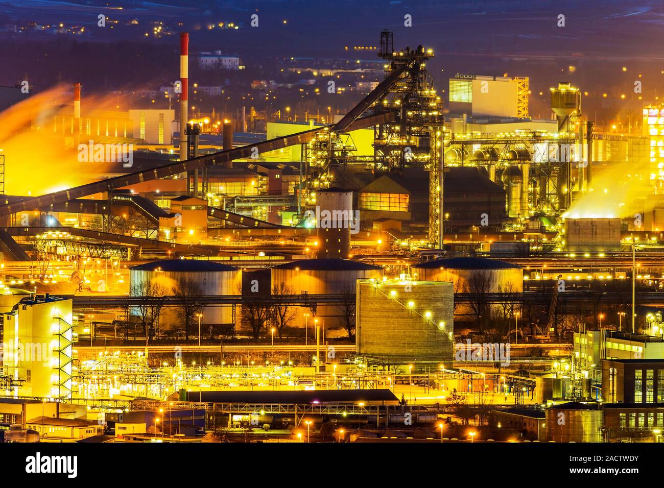 Austria, Linz, industrial area Stock Photo - Alamy