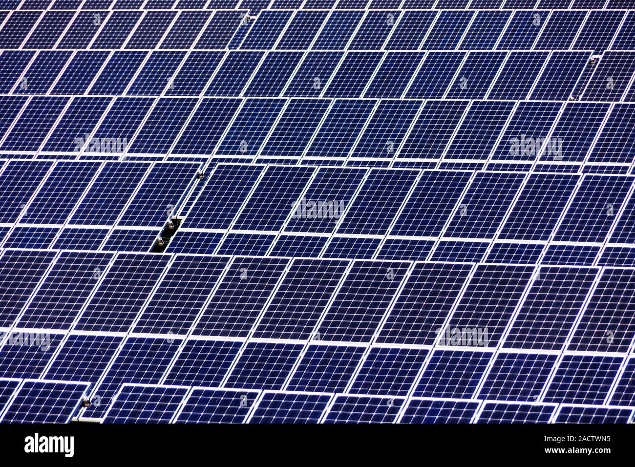 Solar cells on roof Stock Photo - Alamy