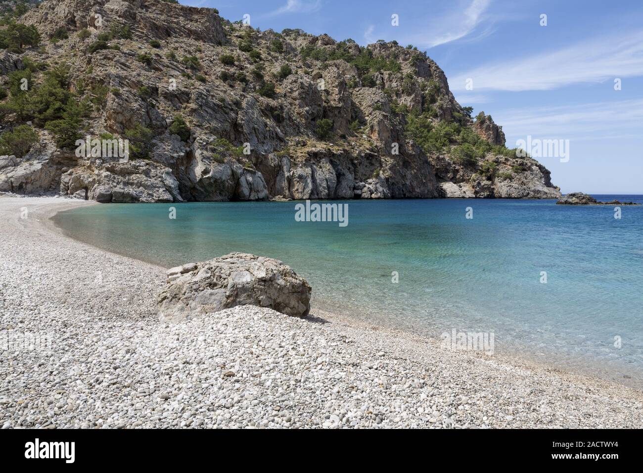Beach on the island of Karpathos, Greece Stock Photo - Alamy
