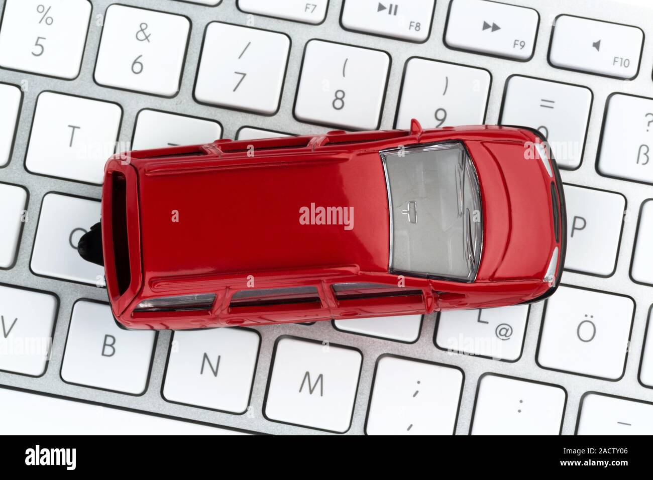 Car on copmputer keyboard Stock Photo - Alamy