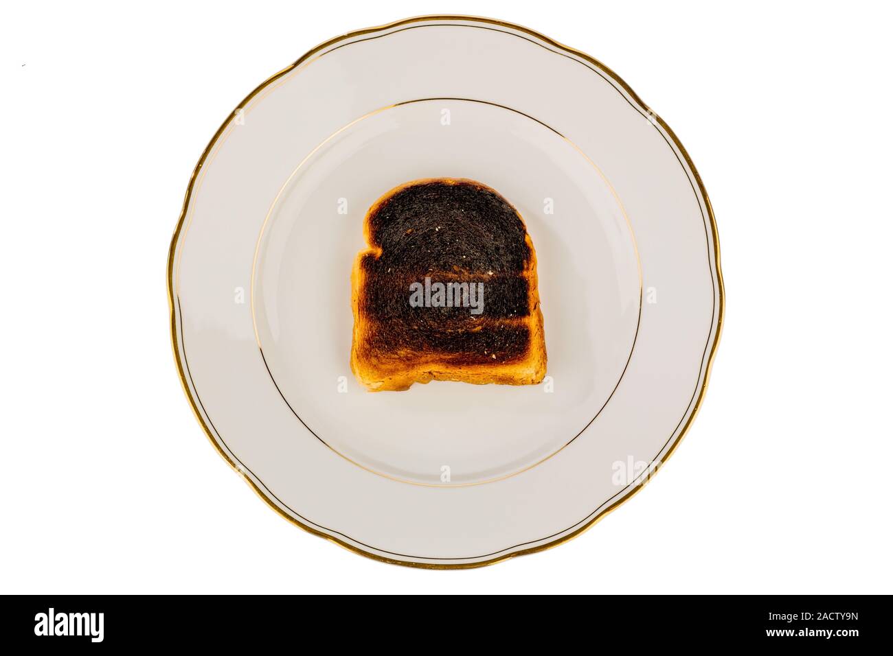 Burnt toast slices of bread Stock Photo - Alamy