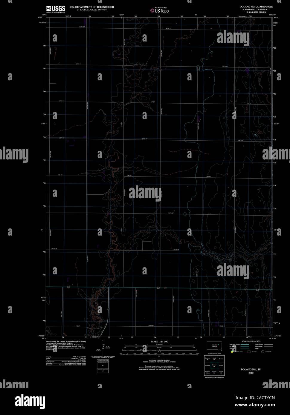 Map of doland hi-res stock photography and images - Alamy