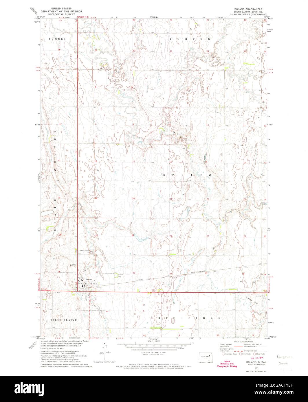 Map of doland hi-res stock photography and images - Alamy