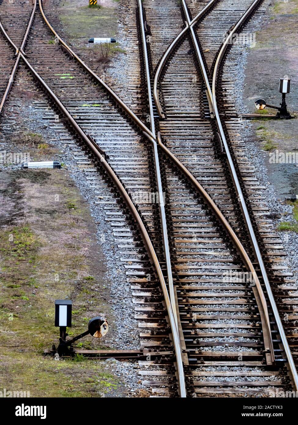 Railway switch hi-res stock photography and images - Alamy