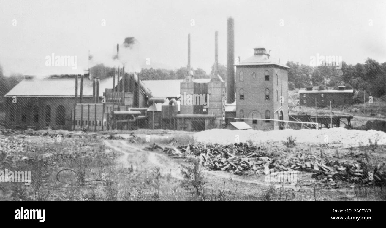 Blast furnace. This is Oxford Furnace, Warren, New Jersey, USA. Built ...