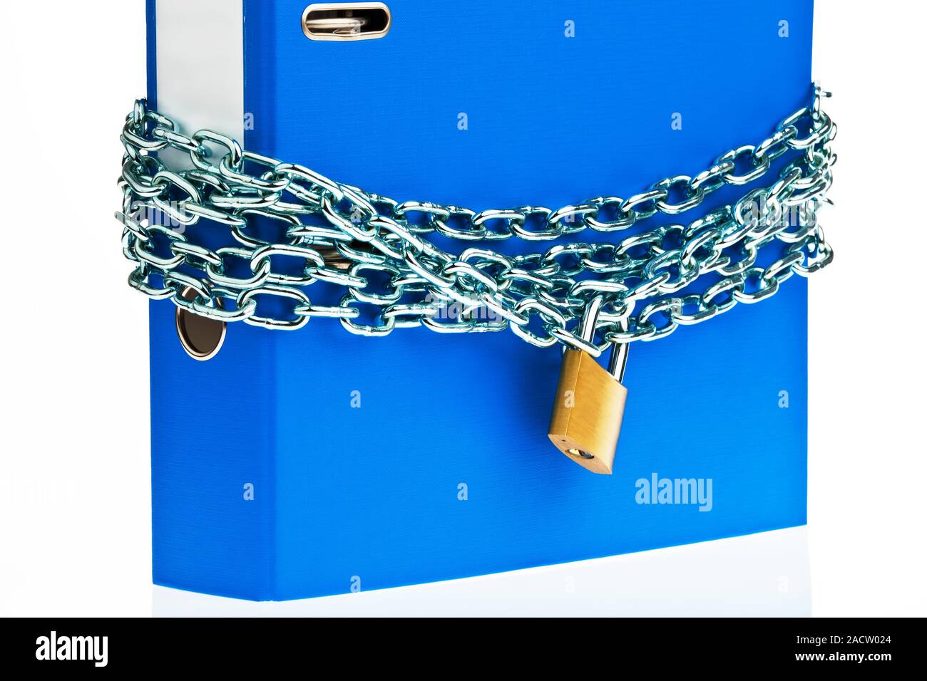 Files folder closed with chain Stock Photo - Alamy