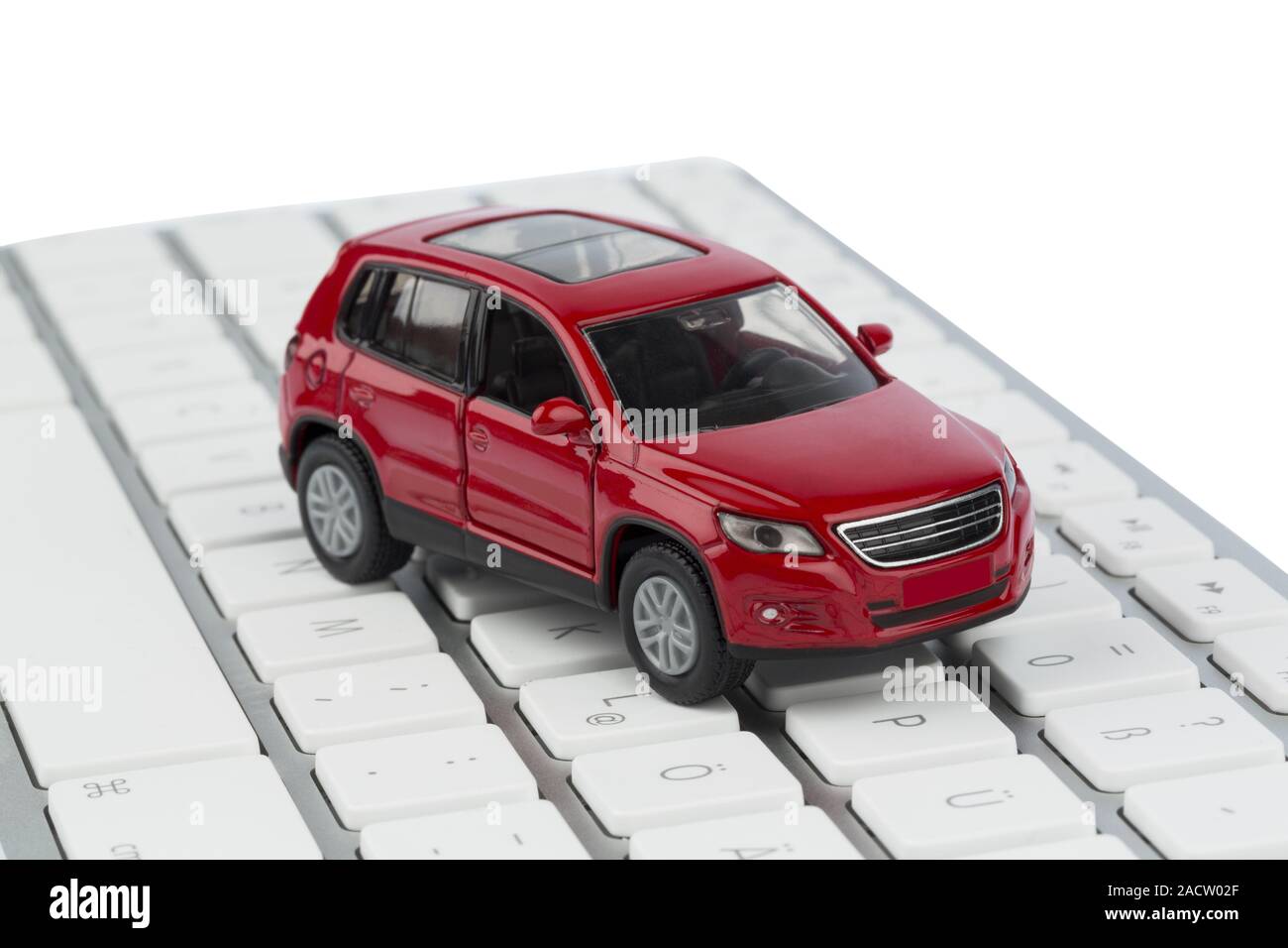 Car on copmputer keyboard Stock Photo - Alamy