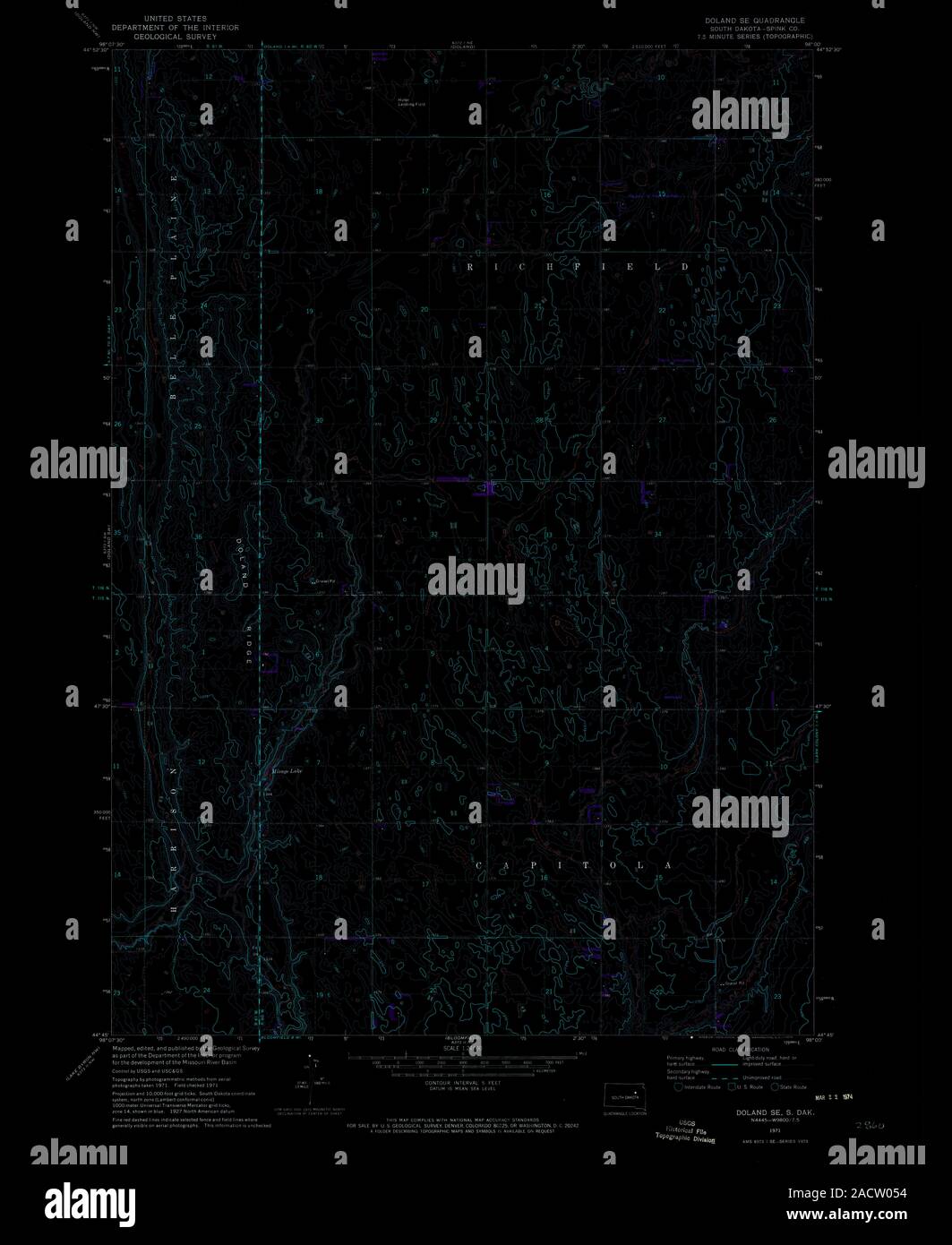Map of doland hi-res stock photography and images - Alamy