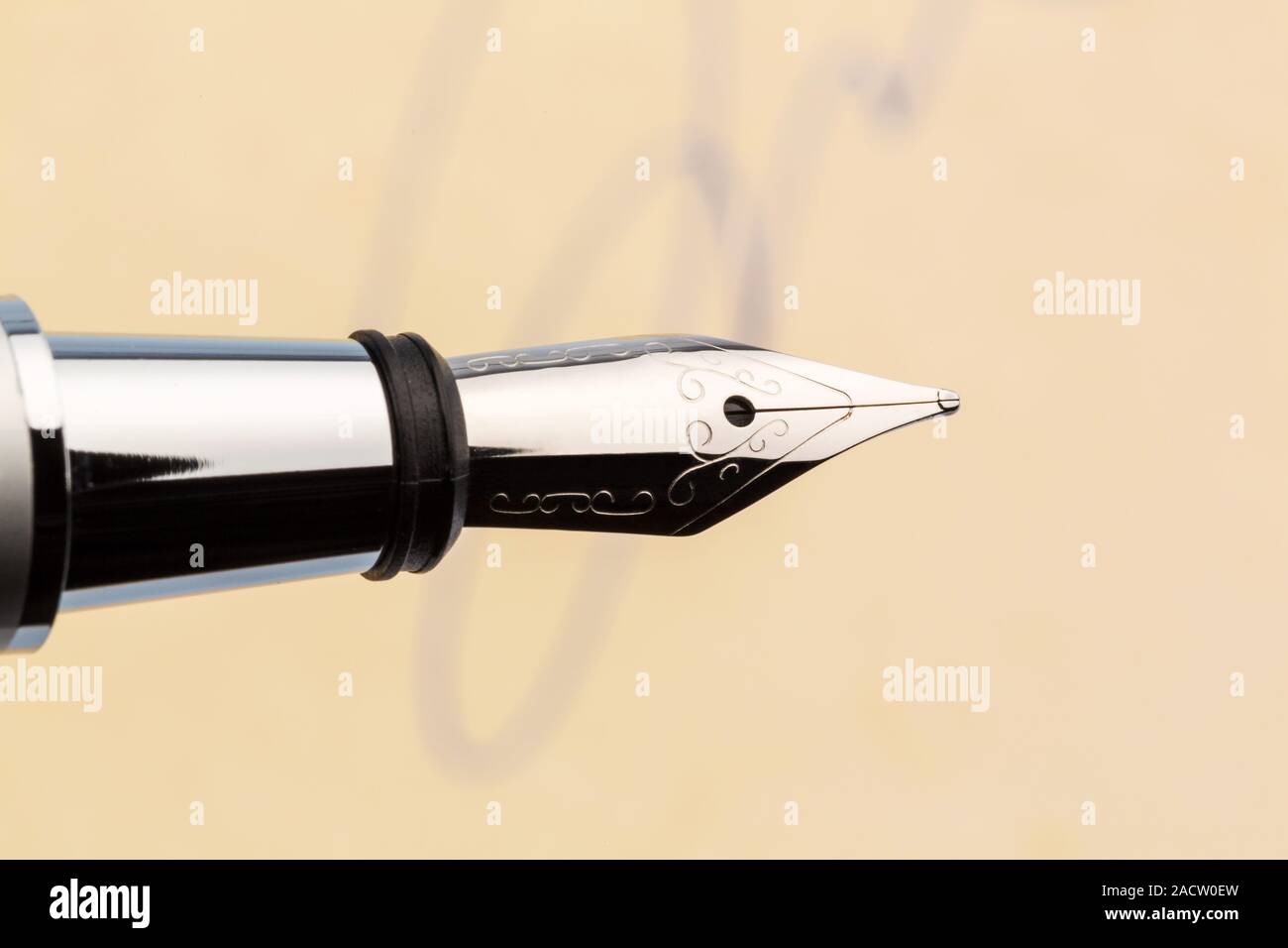 Signature and fountain pen Stock Photo - Alamy