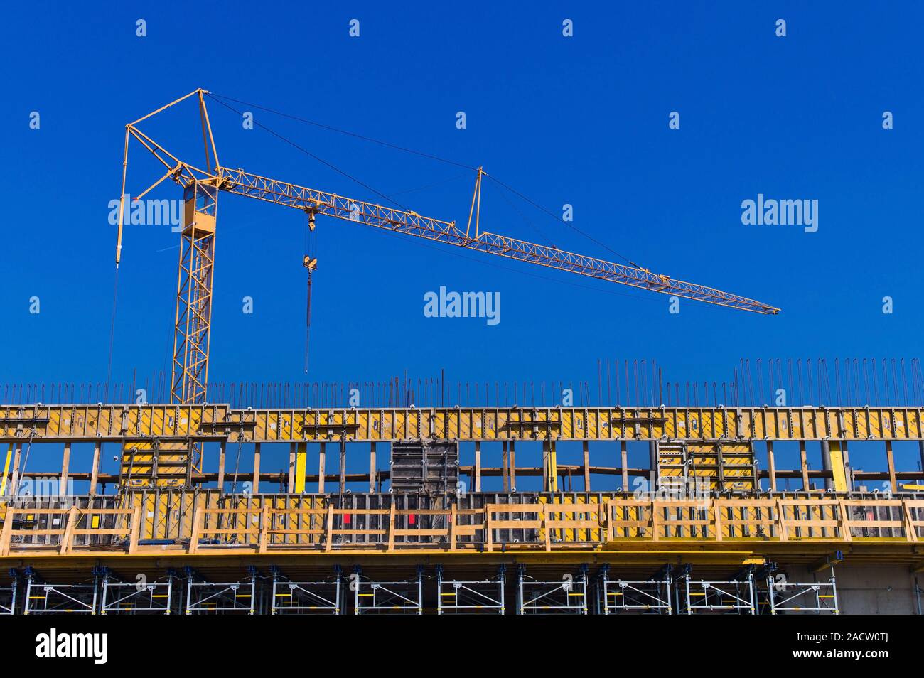 Construction site with construction crane hi-res stock photography and ...