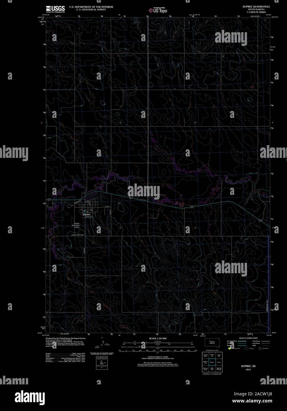 Map of dupree hi-res stock photography and images - Alamy