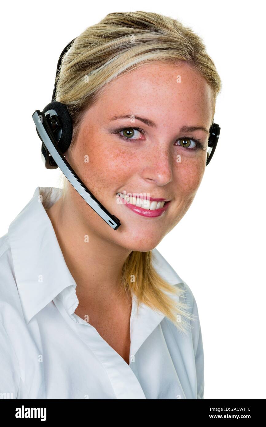 Customer headset hi-res stock photography and images - Alamy