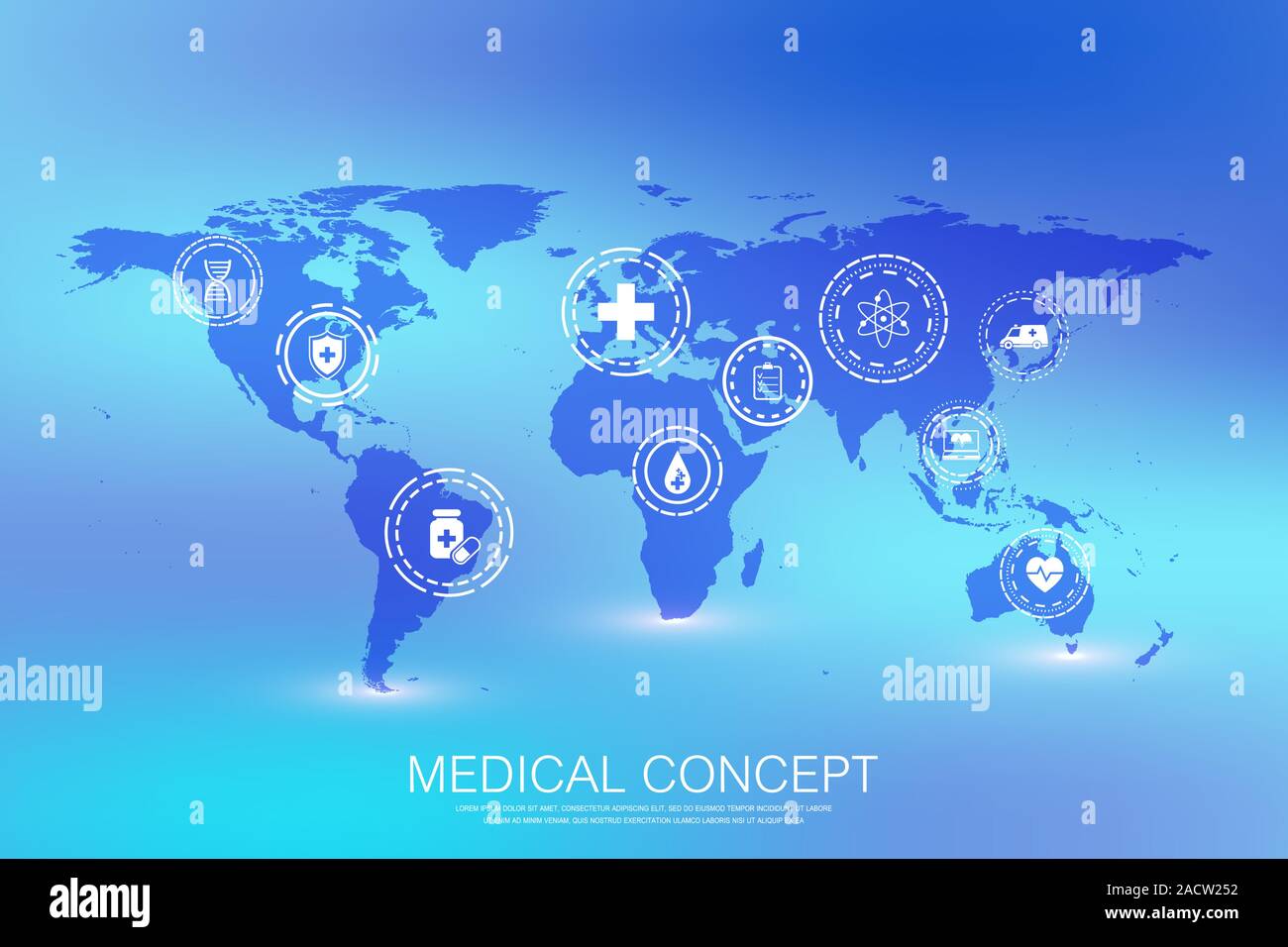 Abstract health care banner template with flat icons. Healthcare ... Abstract health care banner template with flat icons. Healthcare ...