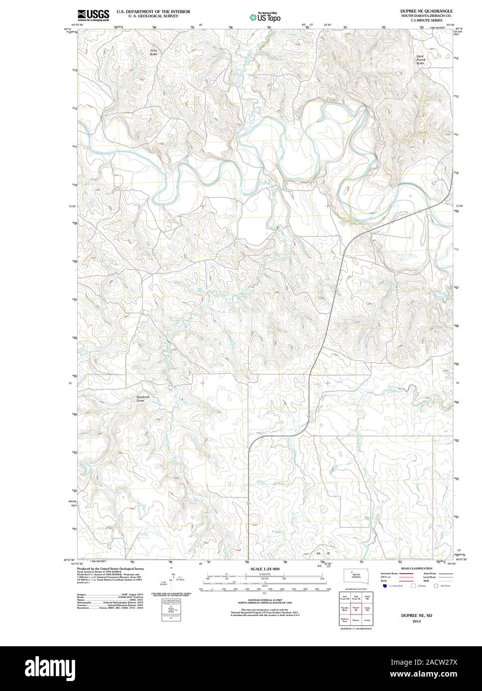 Map of dupree hi-res stock photography and images - Alamy
