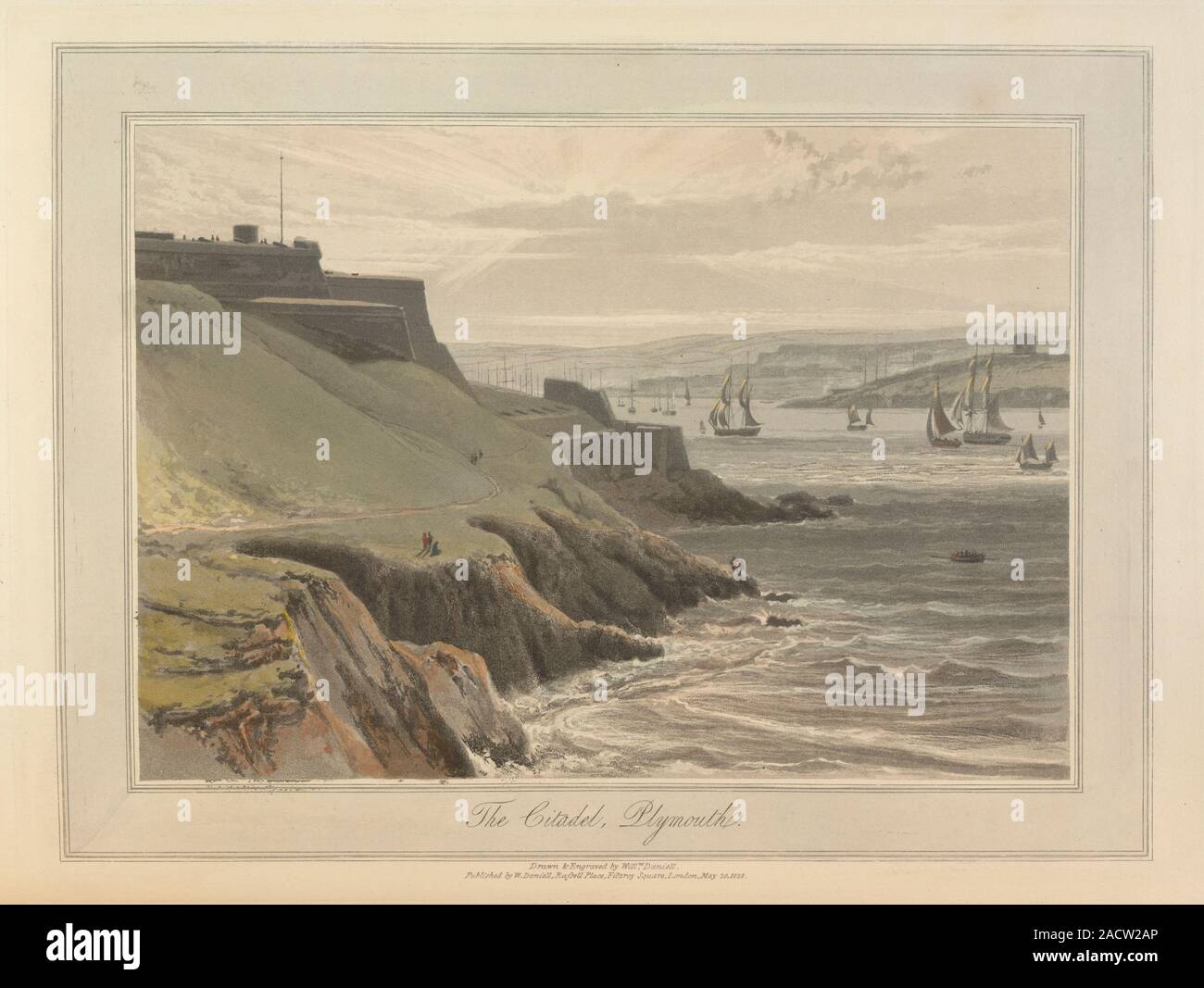The Citadel - Plymouth. Coastal landscape scenes around Great Britain ...