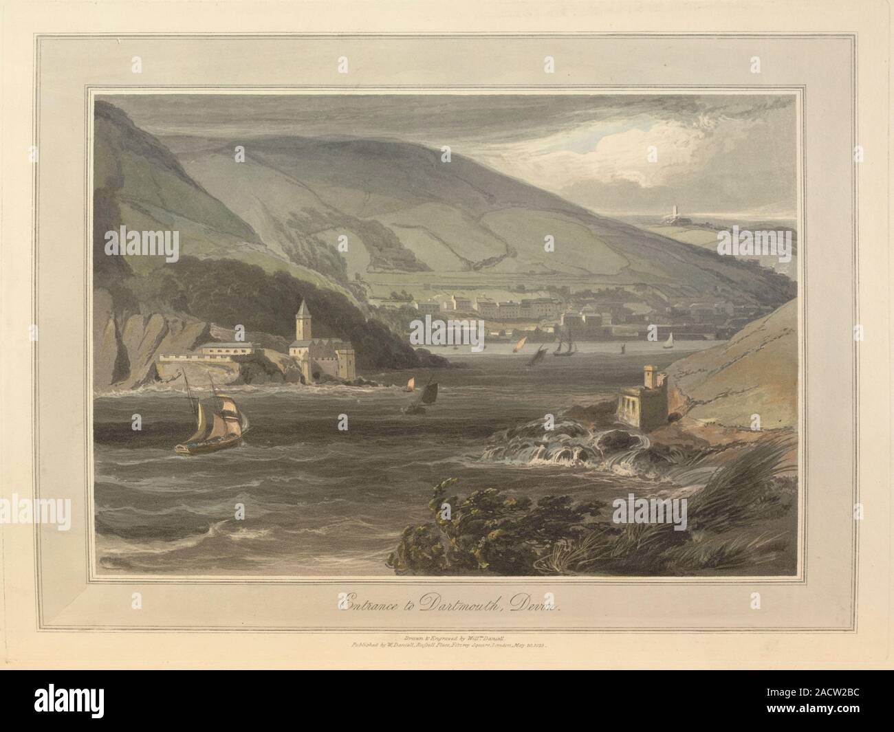 Entrance to Dartmouth - Devon Coastal landscape scenes around Great ...