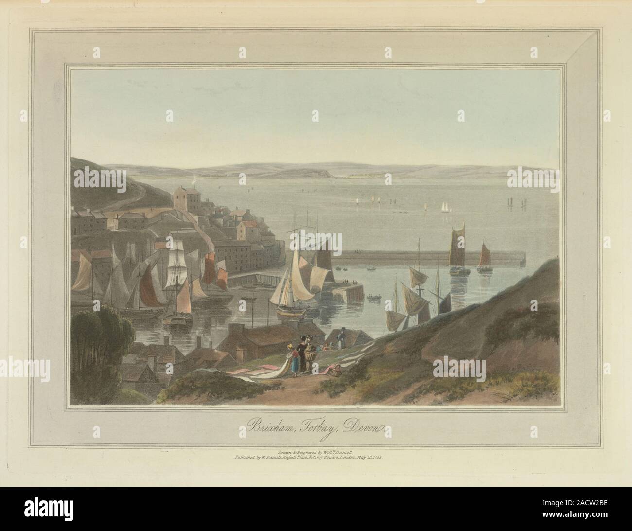 Brixham - Torbay - Devon Coastal landscape scenes around Great Britain ...