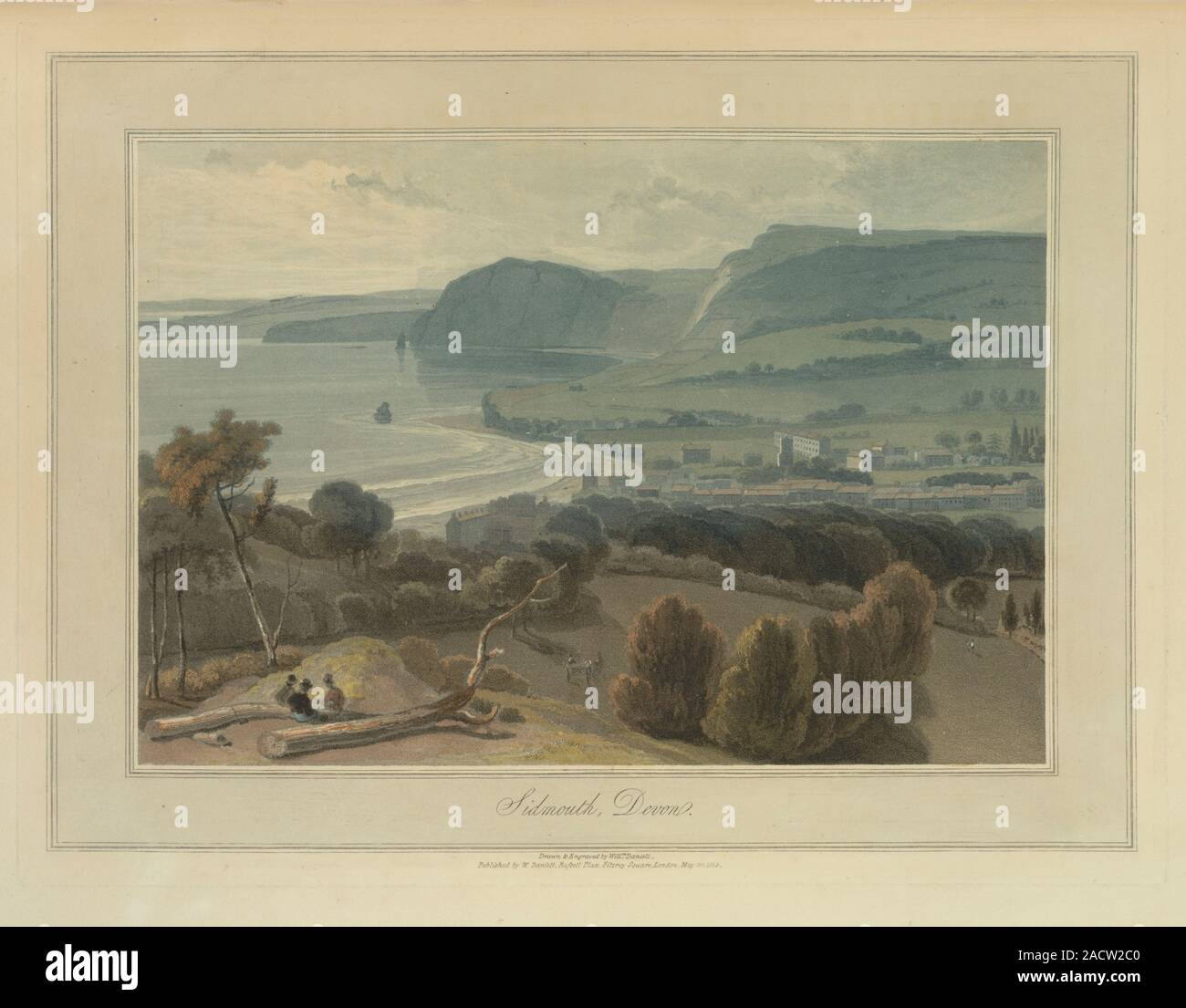 Sidmouth - Devon Coastal landscape scenes around Great Britain, Author ...