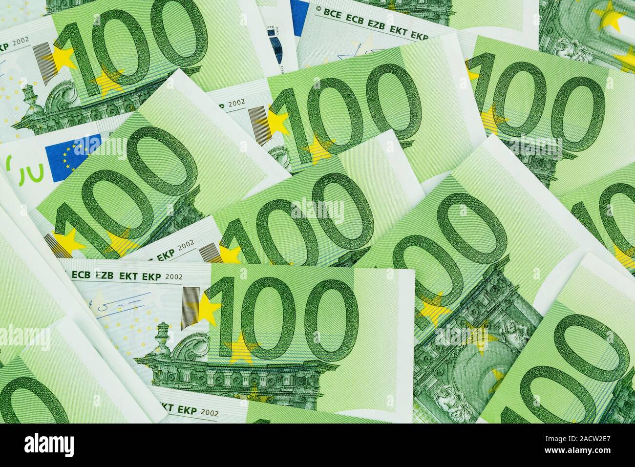 One hundred euro banknotes Stock Photo - Alamy