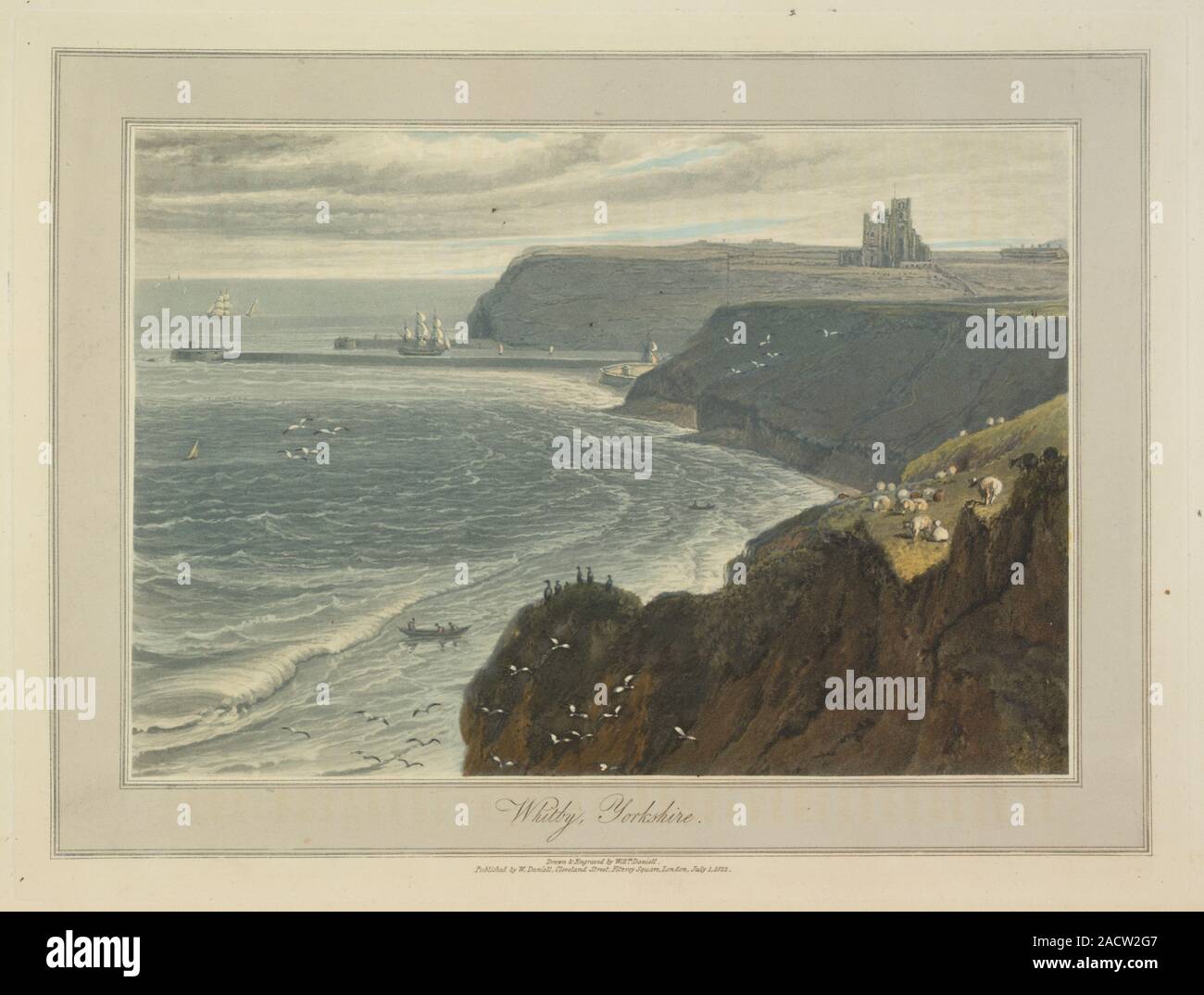 Whitby - Yorkshire Coastal landscape scenes around Great Britain ...