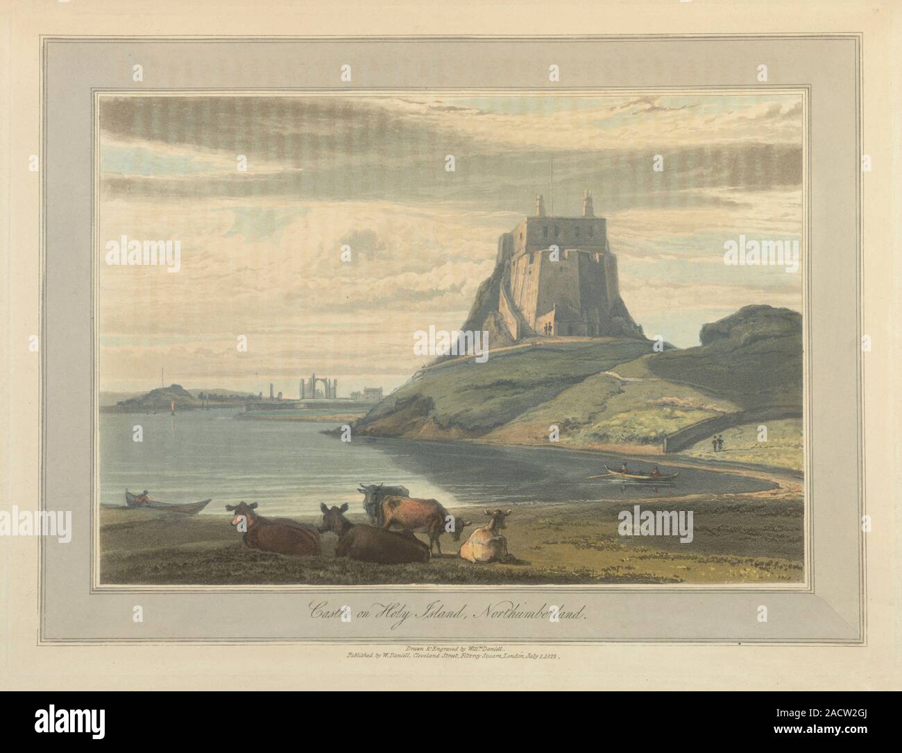 Castle on Holy Island - Northumberland Coastal landscape scenes around ...