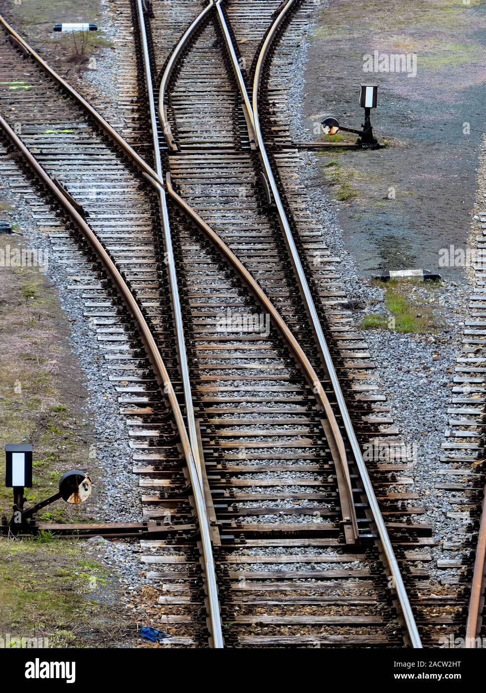 Railway switch hi-res stock photography and images - Alamy